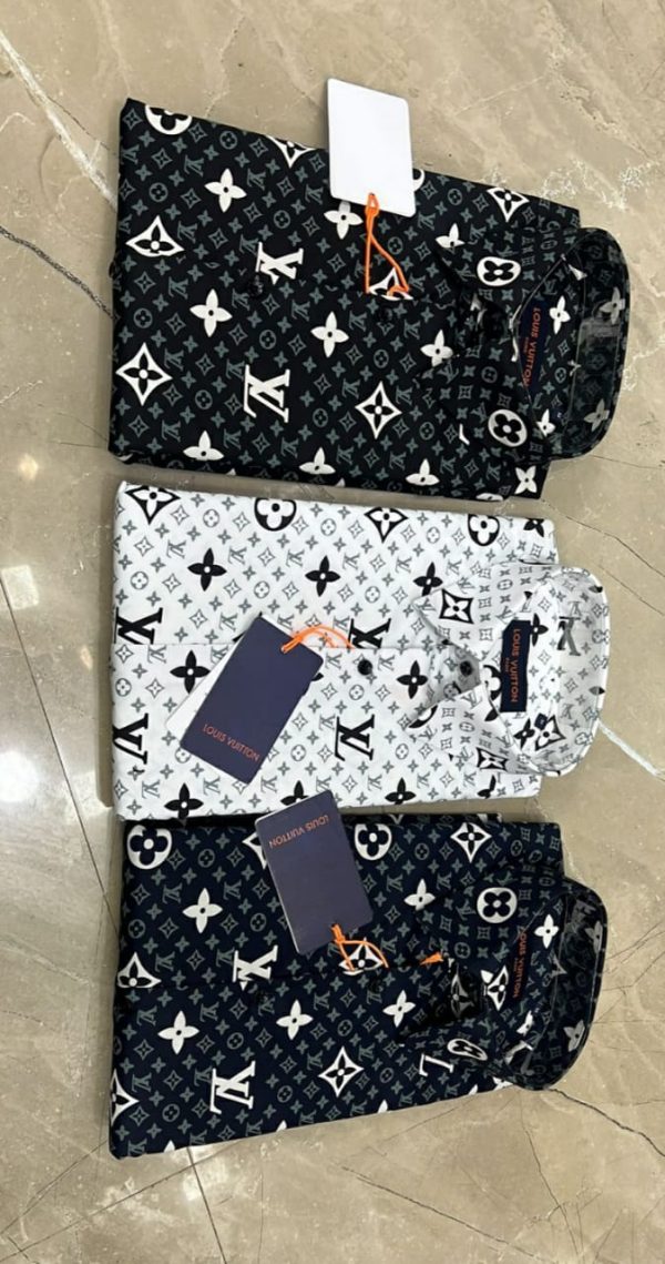 BUY FIRST COPY LOUIS VUITTON COTTON IMPORTED SHIRTS